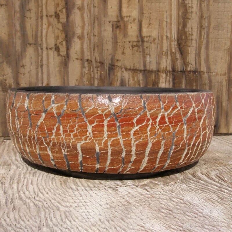 Raku Pottery Planter - Etsy