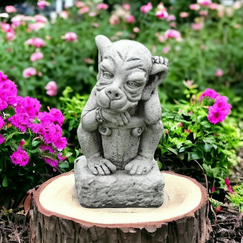 Large Stone Gargoyle Statues - Etsy