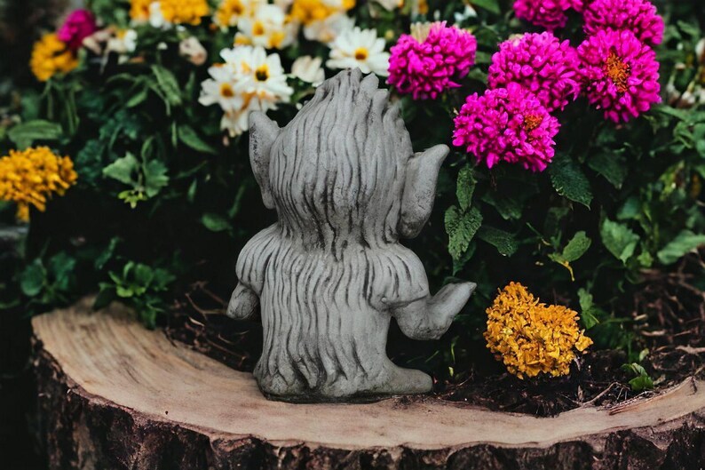 Stone Troll Statue Fantasy Sculpture Concrete Troll Fairy Garden ...