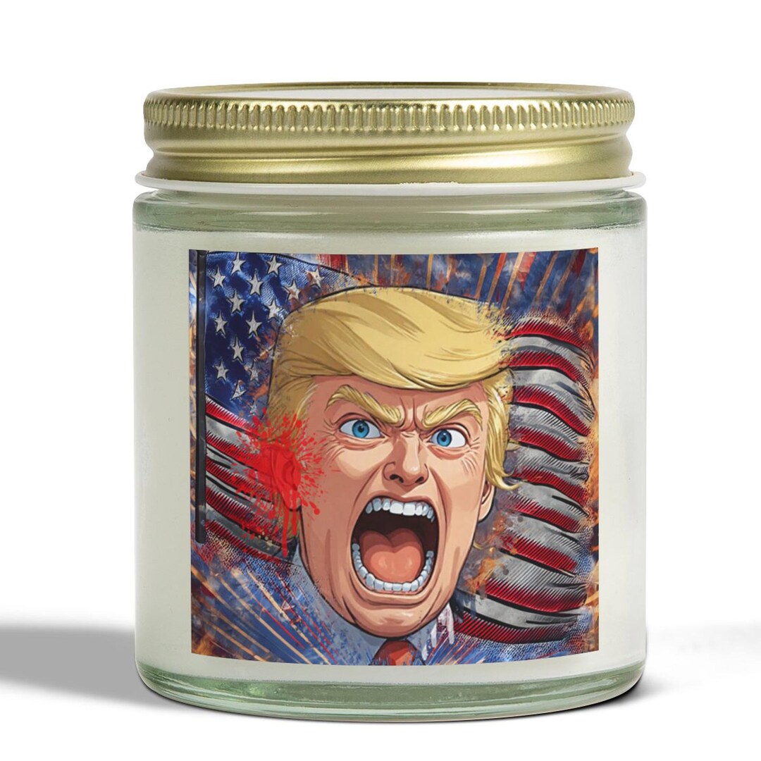 Coconut Apricot Manga Trump Candle Funny Donald Trump Ear Meme ...