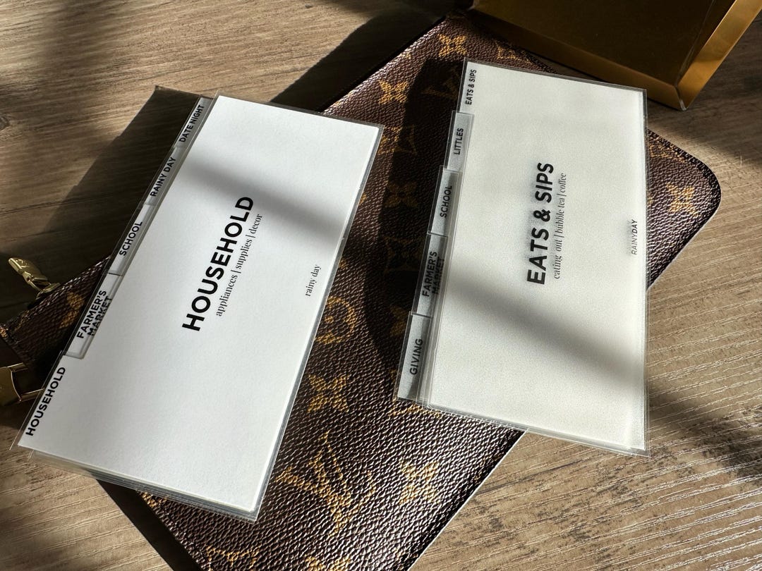 Dividers for Budget Wallet Dividers for Cash Stuffing Tabbed Money ...