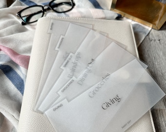 Cash Wallet Dividers With Labels | Cash Stuffing | Customizable - Etsy