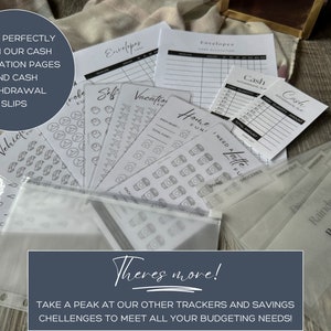 Budget Wallet Dividers Tabbed for Cash Stuffing Custom Dividers With ...