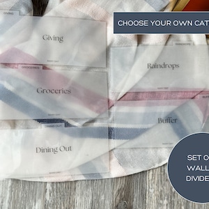 Budget Wallet Dividers Tabbed for Cash Stuffing Custom Dividers With ...