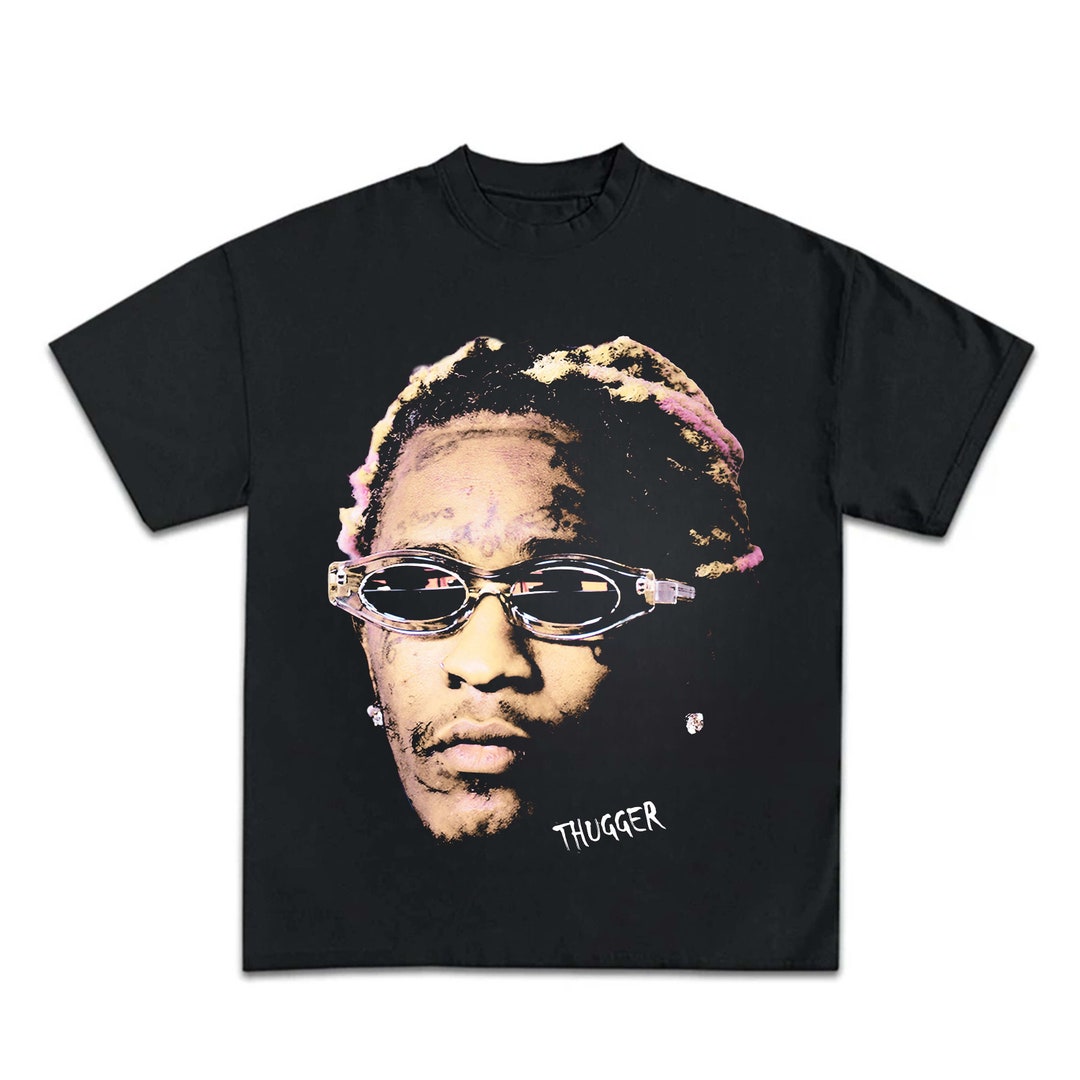 YOUNG THUG PNG Rap Tee Concert Merch Kanye Thugger Slime Season Green ...