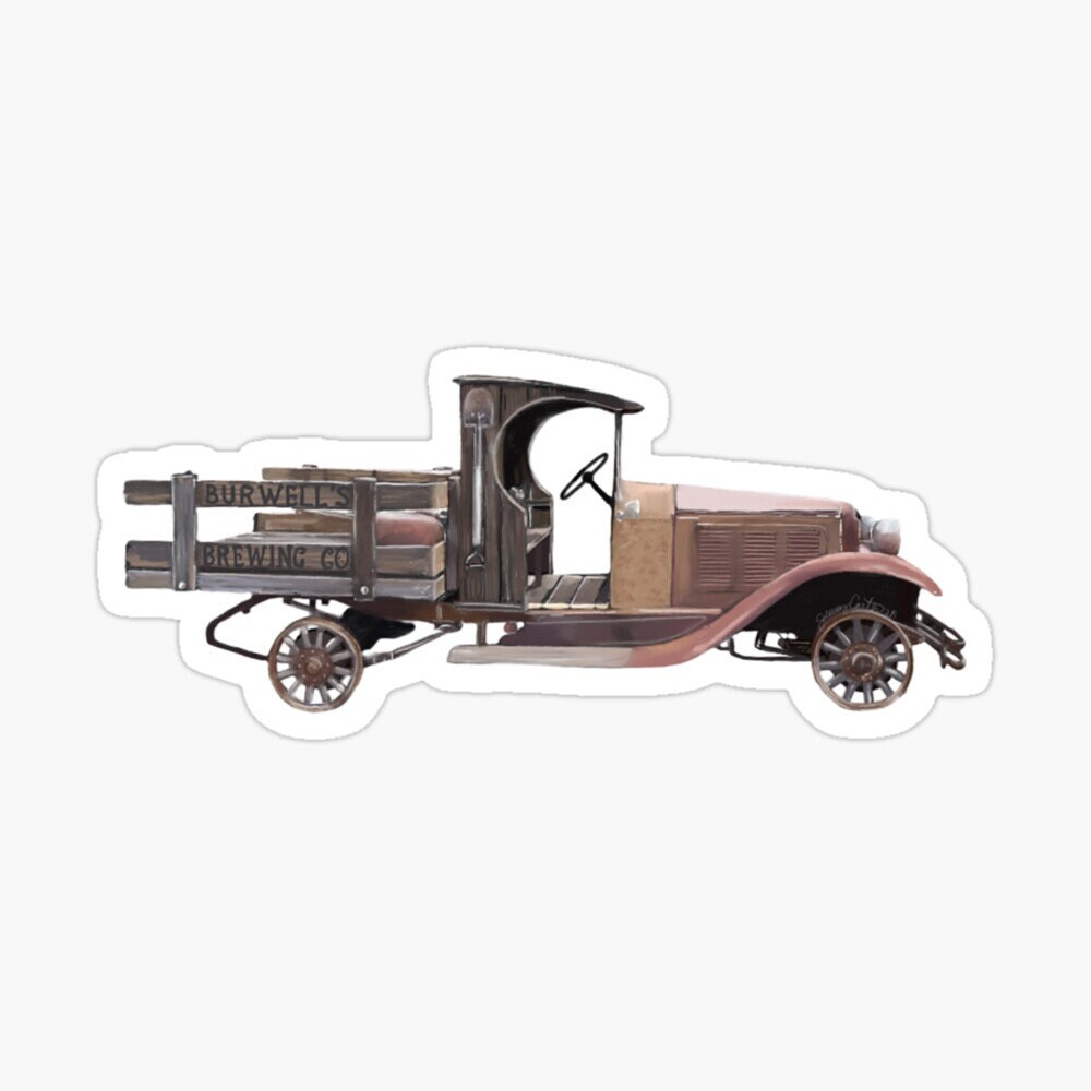 Vintage Box Truck Sticker Two Sizes 4x1.6 or Large 2.2x5.5 Inches ...