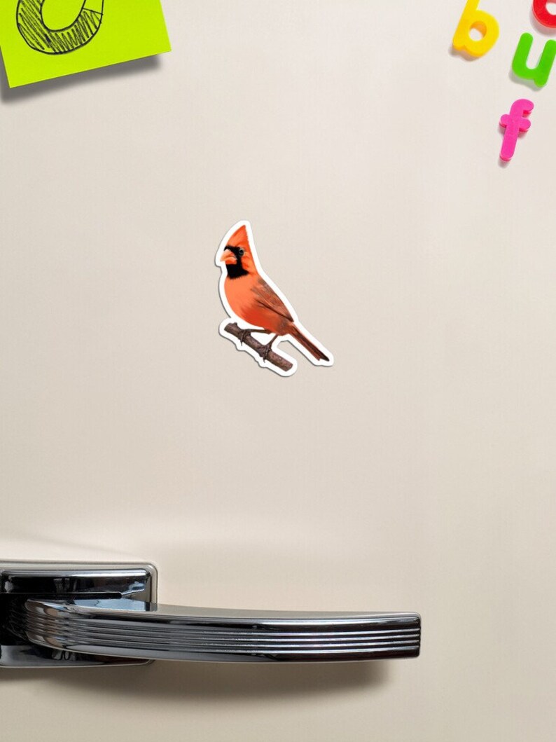 Cardinal Magnet 3 Sizes - Etsy