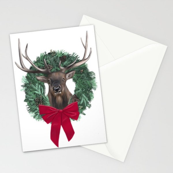 Elk Card - Etsy