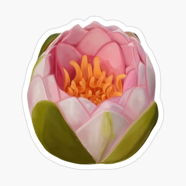 Small Lily Sticker - Etsy