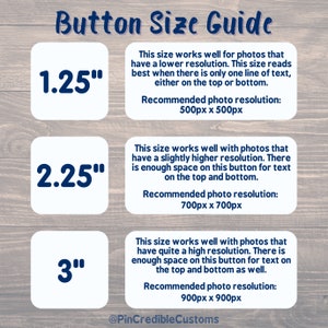 Custom Photo & Text Buttons | Pinback Badges for Birthdays, Weddings ...
