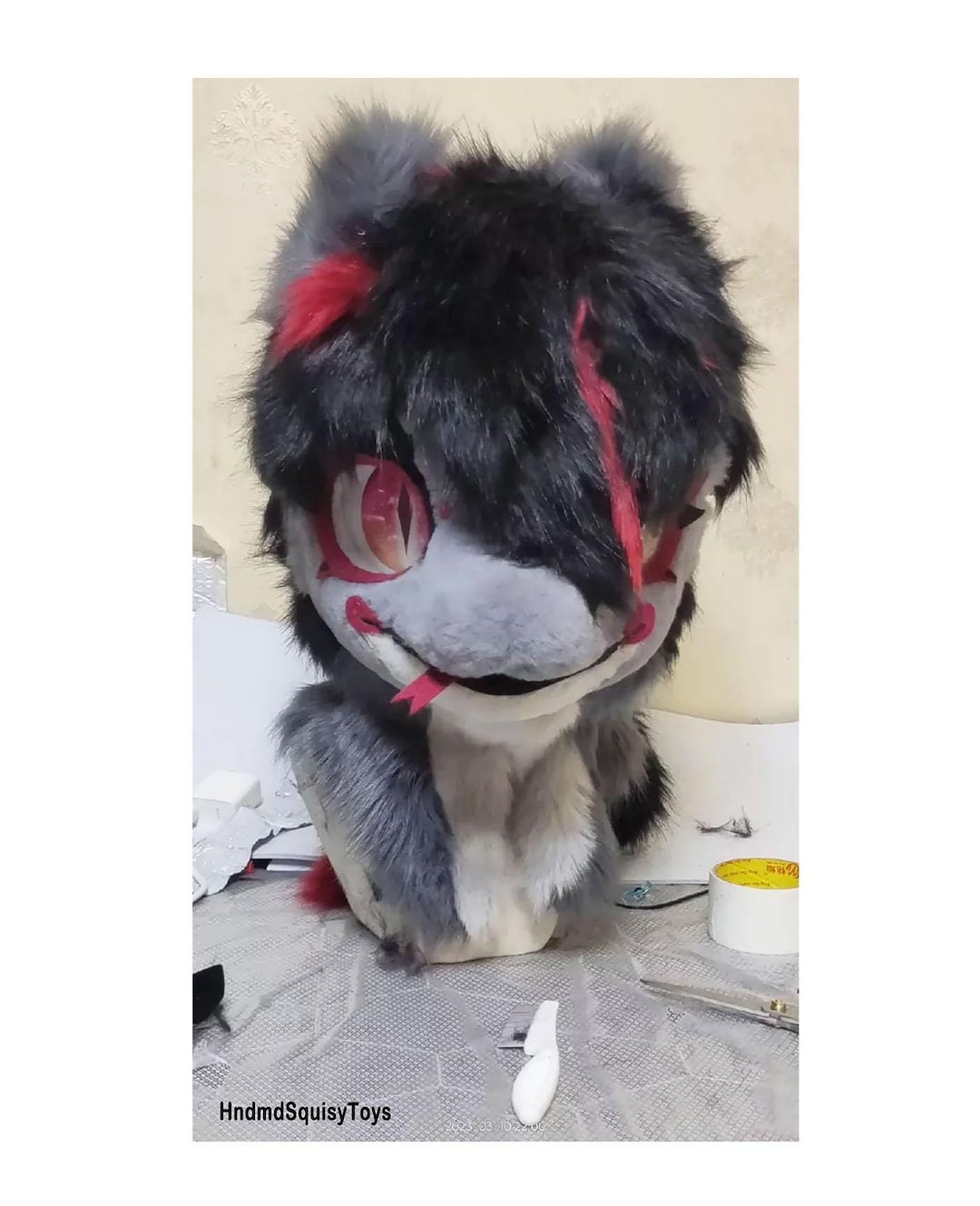 Fursuit Head, Gray Snake, Kemono Fursuit, Cute Fursuit Head, Cosplay ...