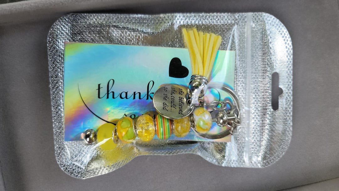 Motivational Keychain - "she Believed She Could so She Did -2" - Etsy