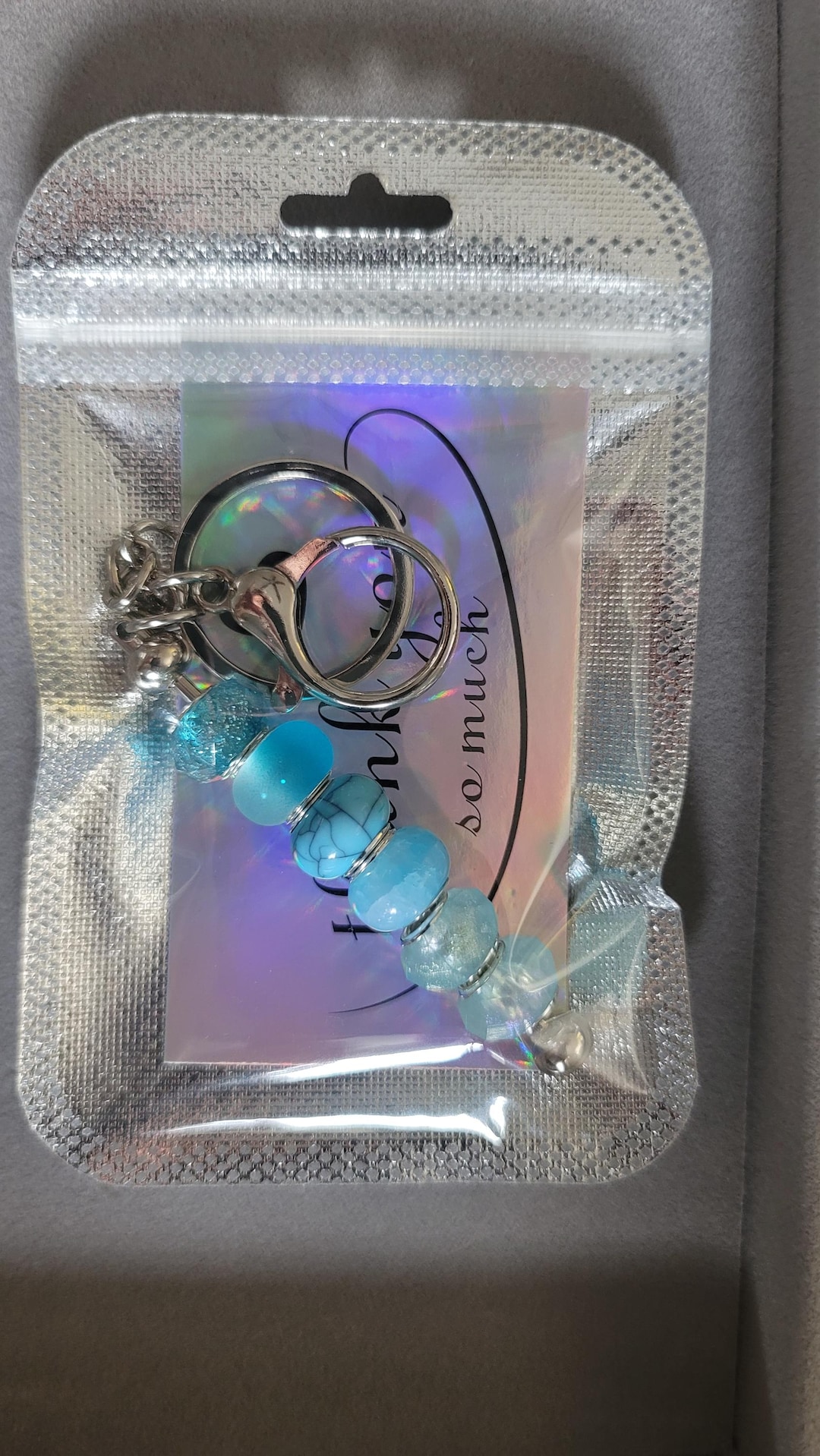 Keychain - "bashful Blue" - Etsy