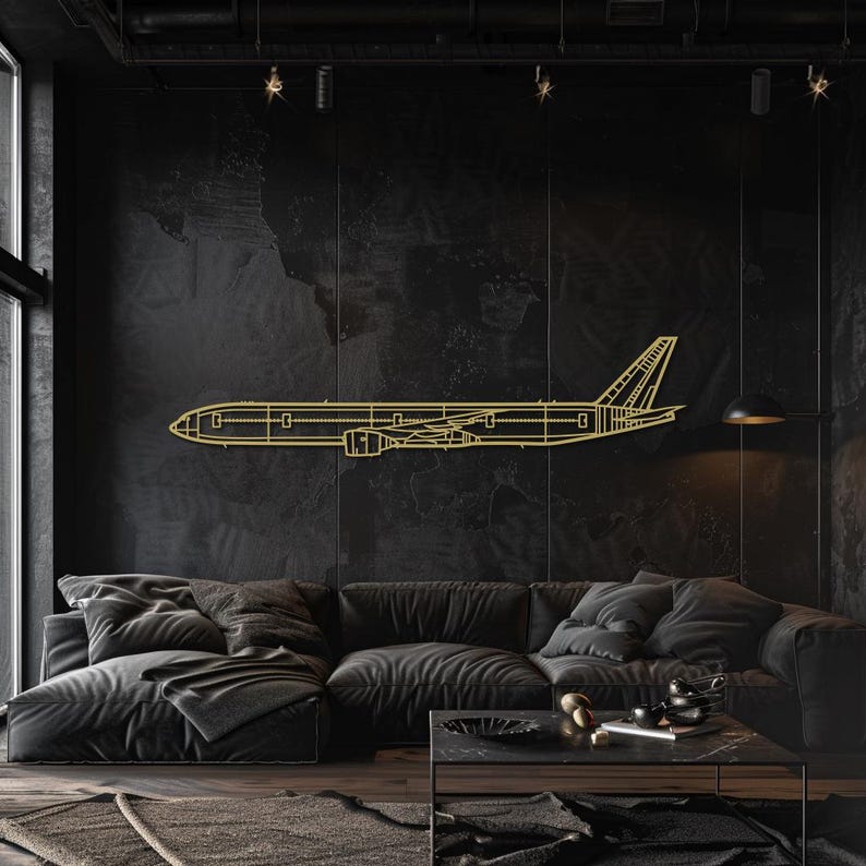 Metal Jet Airplane Wall Art, Modern Aviation Decor, Pilot Gift - Etsy