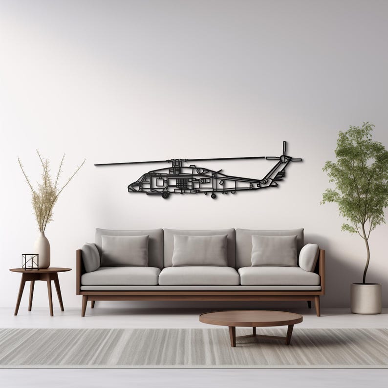 Military Helicopter Metal Wall Art, Navy Aviation Decor - Etsy
