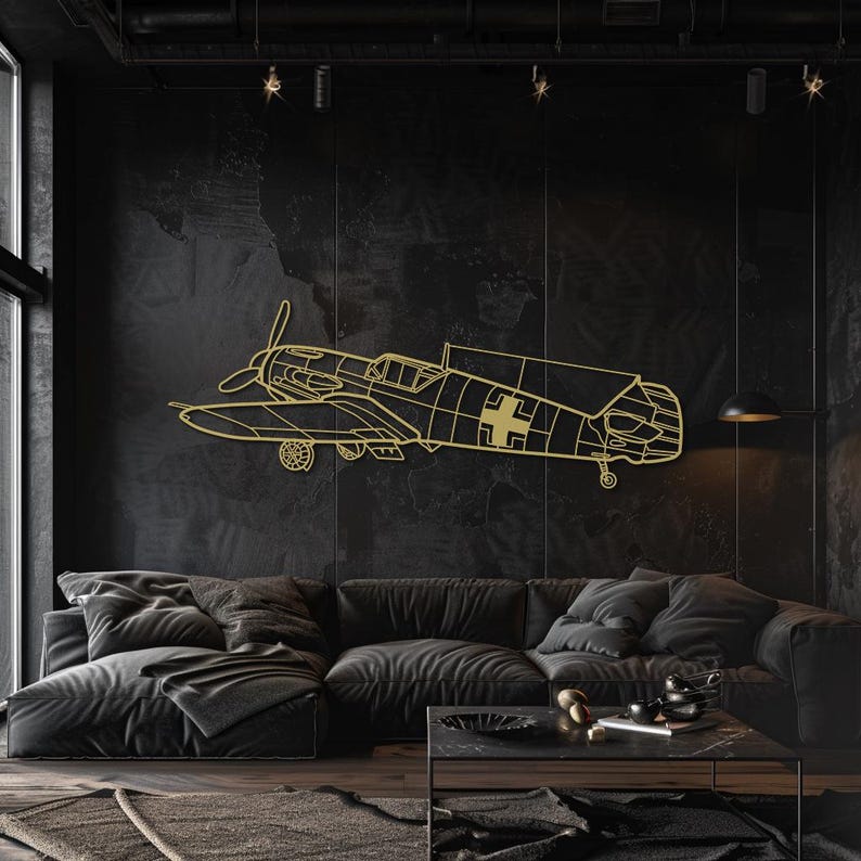 WWII Fighter Plane Metal Wall Art | Aviation Decor | Pilot Gift - Etsy