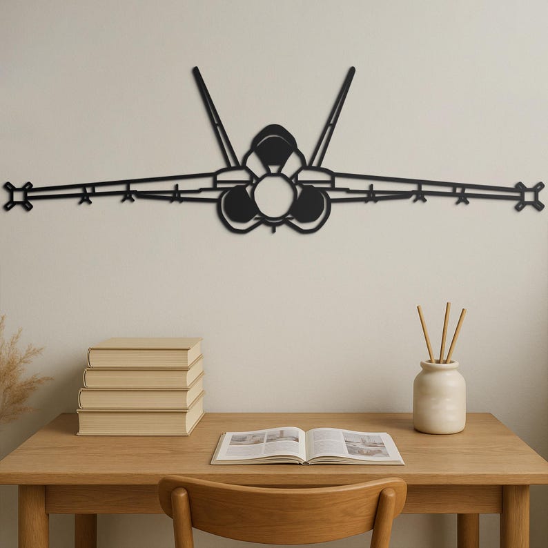 Metal Fighter Jet Wall Art, Military Aviation Decor for Pilot Gift ...