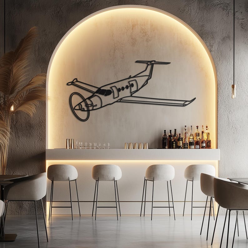 Modern Aircraft Metal Wall Art , Aviation Decor , Perfect Pilot Gift - Etsy