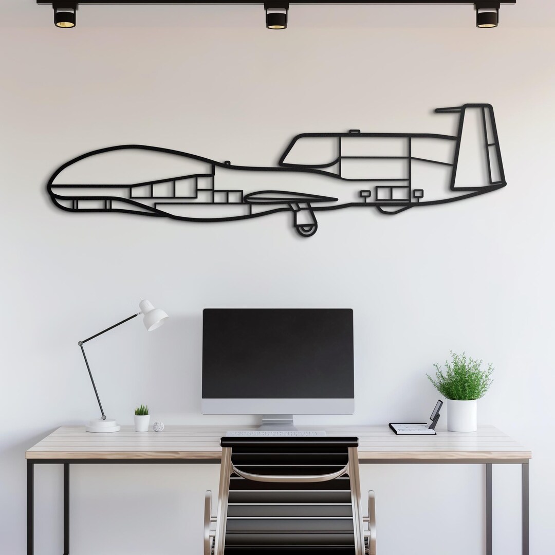 High-altitude Unmanned Surveillance Aircraft Metal Wall Art, Autonomous ...
