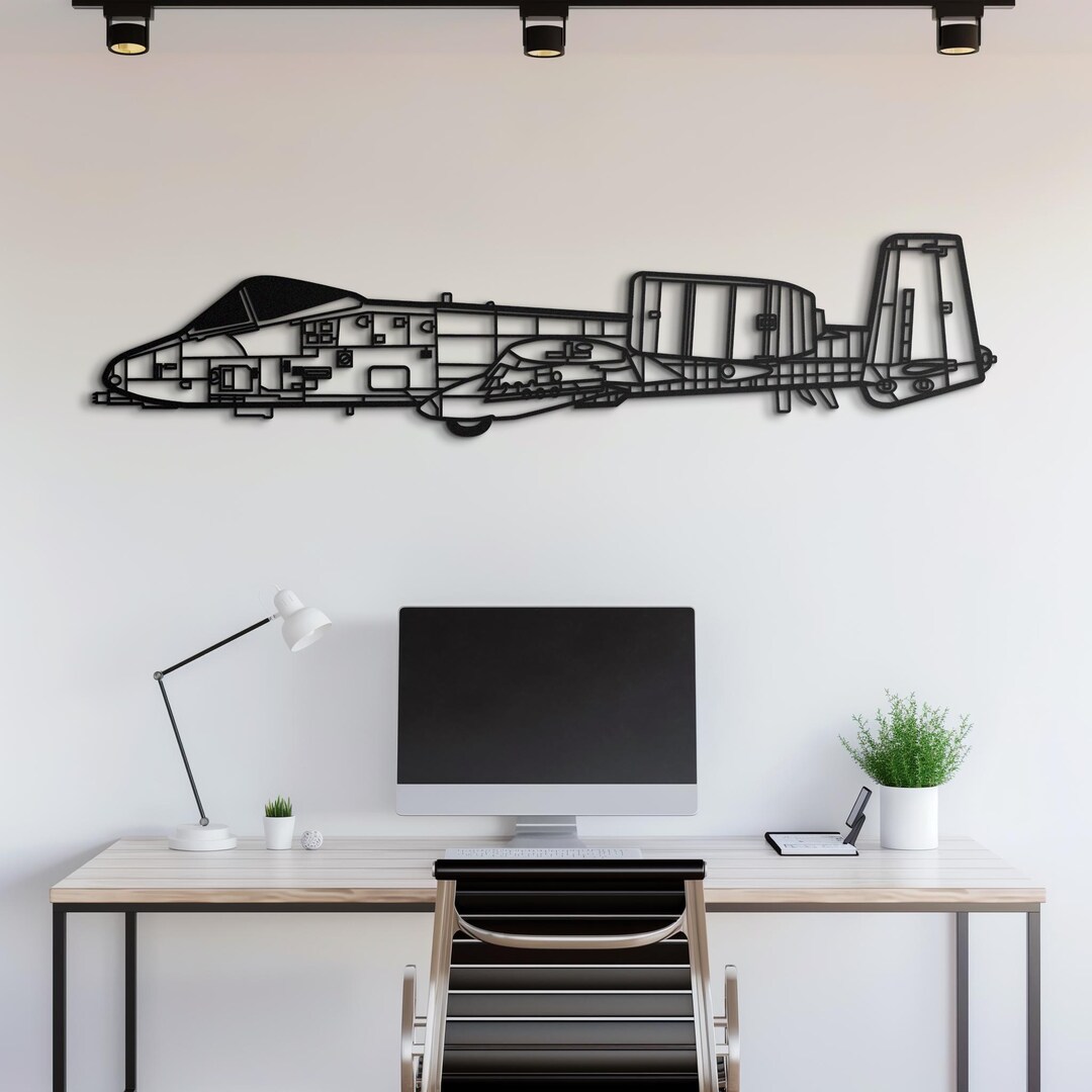 Ground Attack Jet Metal Wall Art , Modern Aviation Decor , Gift for ...