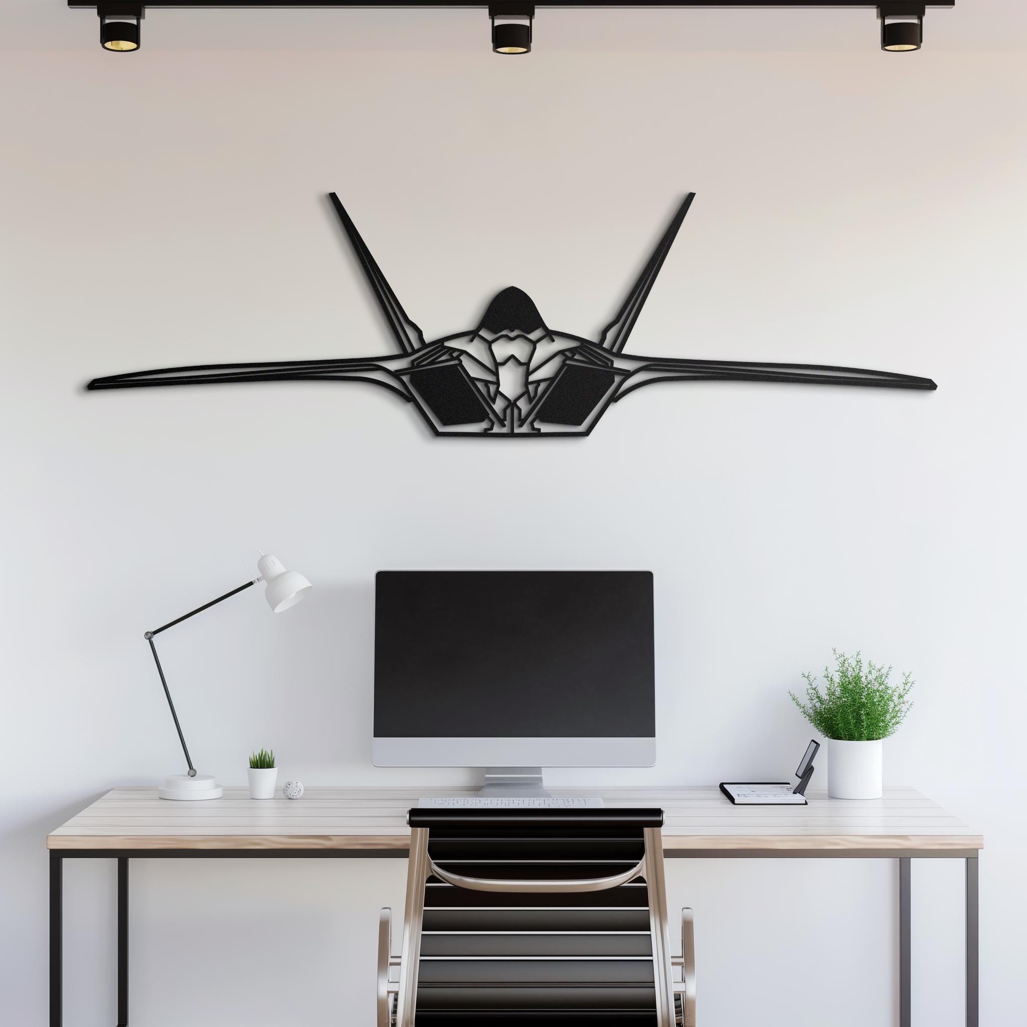 Fighter Jet Metal Wall Art, Modern Military Decor for Aviation Fans - Etsy