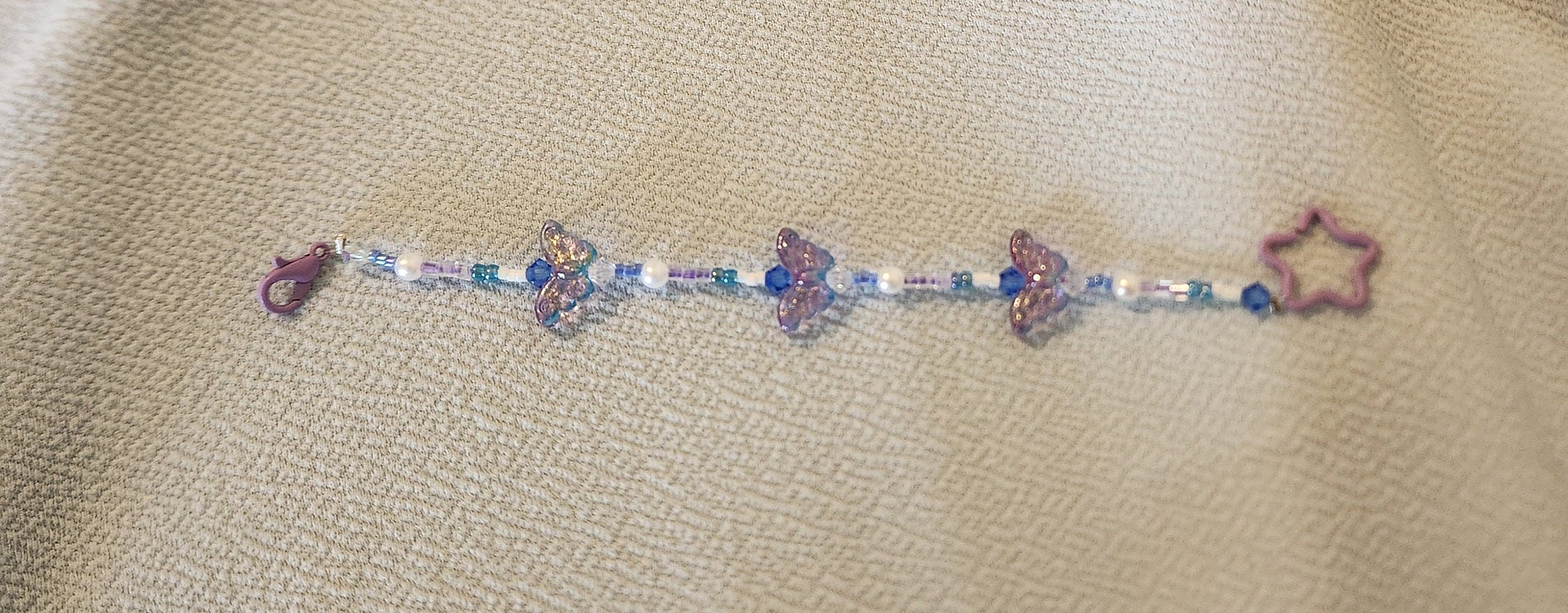 Butterfly Seed Bead Bracelet - Etsy
