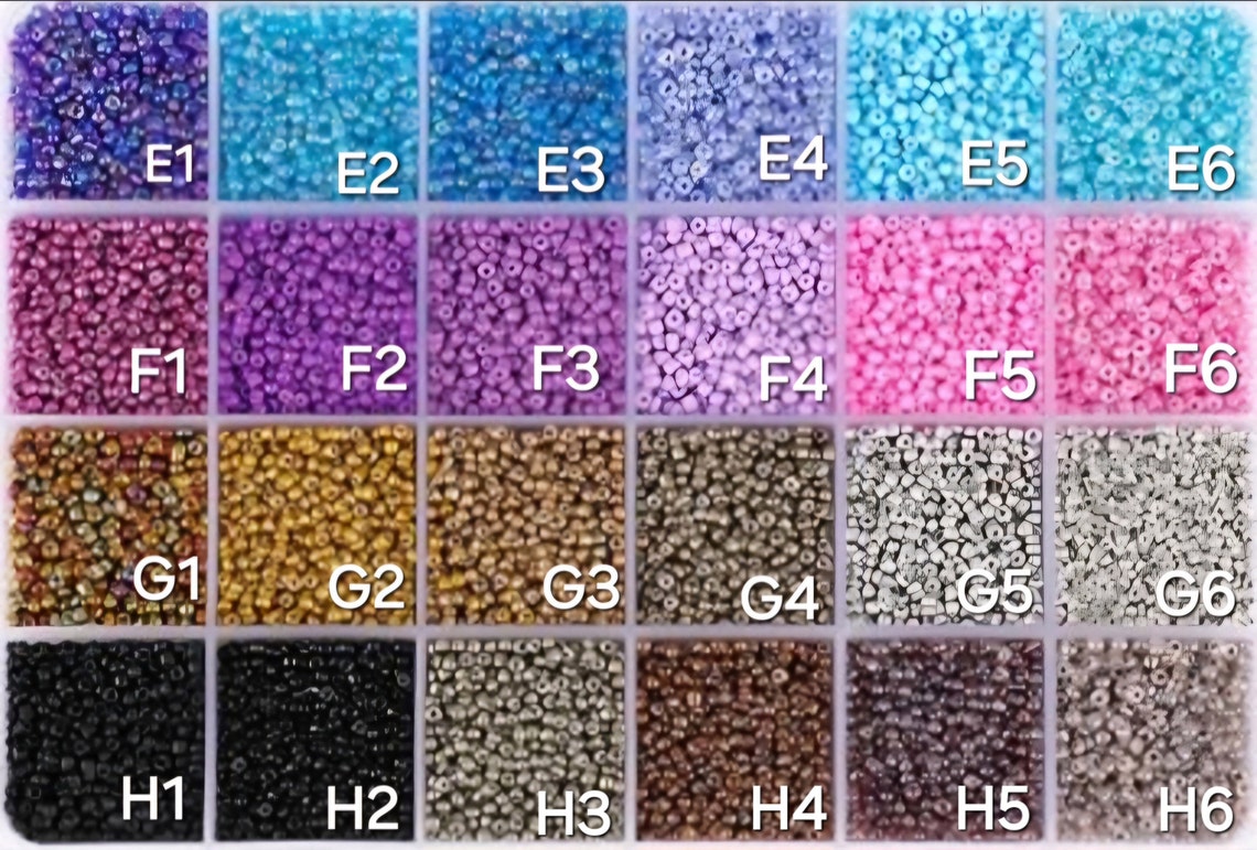 Color-alternating Flower Seed Bead Bracelet - Etsy