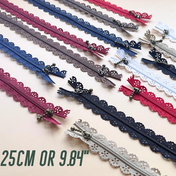 Lace Zipper - Etsy