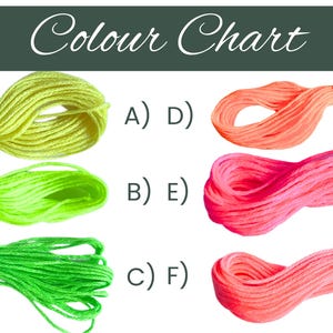 Neon Embroidery Floss for Hand Embroidery Thread Fluorescent Floss for ...