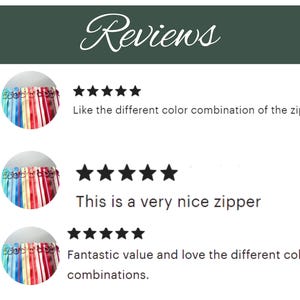 Ring Pull Zipper 30cm Statement Zipper for Bags Pouches Sewing Supplies ...