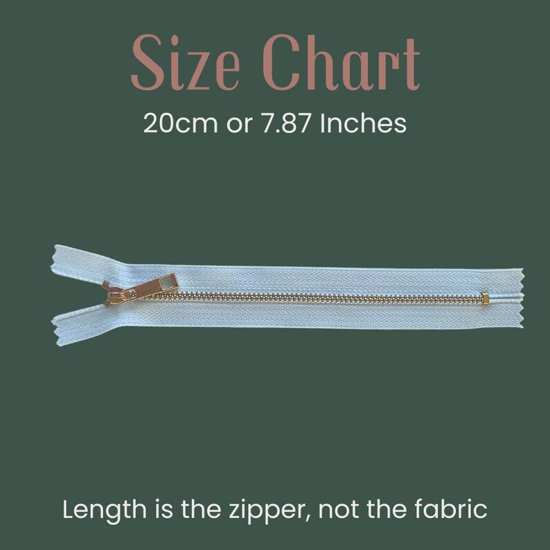 Metal Zipper for Bag Zipper Metal Closed End Zip for Pant Zip Metal ...