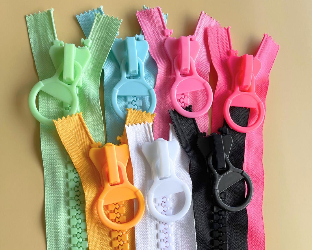 Chunky Zipper Colourful Zip With Large Pull Zipper Open Ended Zip for ...