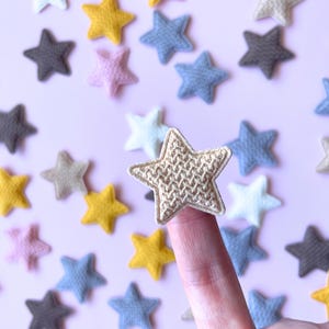 Applique Star Solid Colour Fabric Patch for Embroidery Accessory Five ...