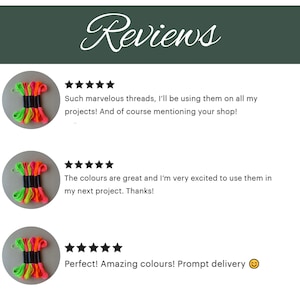 Neon Embroidery Floss for Hand Embroidery Thread Fluorescent Floss for ...