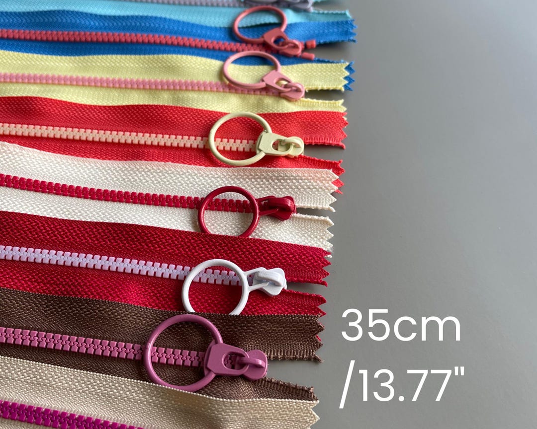 Jacket Zipper Replacement 35cm Easy Pull Two Tone Sewing Supply Heavy ...