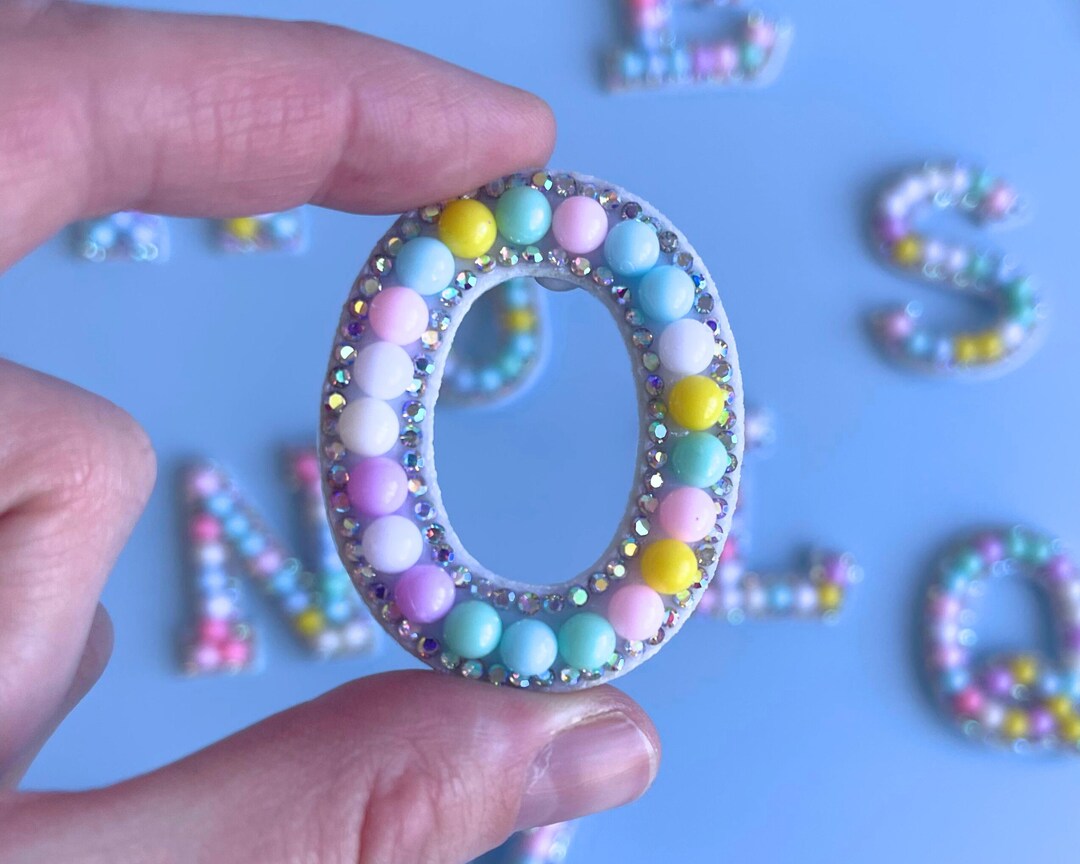 Pastel Iron on Letter Alphabet Bead for Teen Personalized Room Decor ...