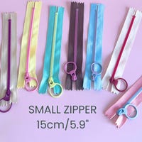 5" Chunky Molded Zipper #5, Assorted Colors - Etsy