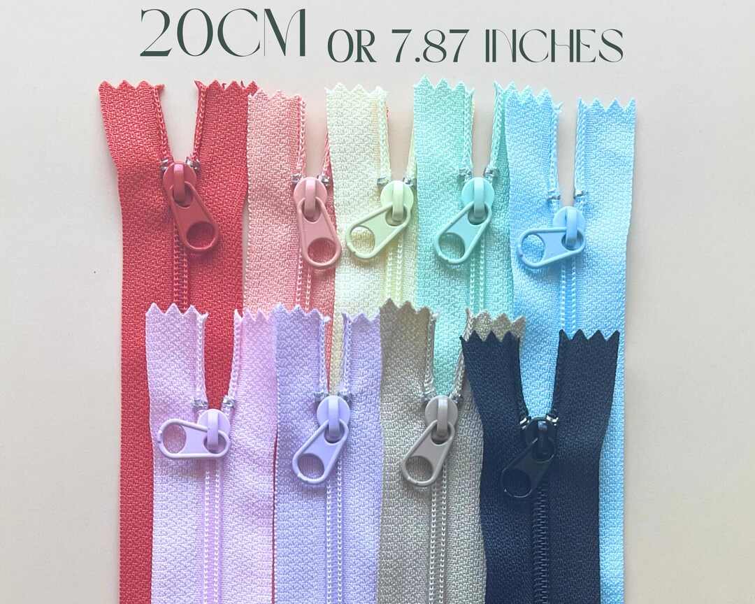 Nylon Pastel Zipper Coil Closed End Zipper for Sewing Accessory Colour ...