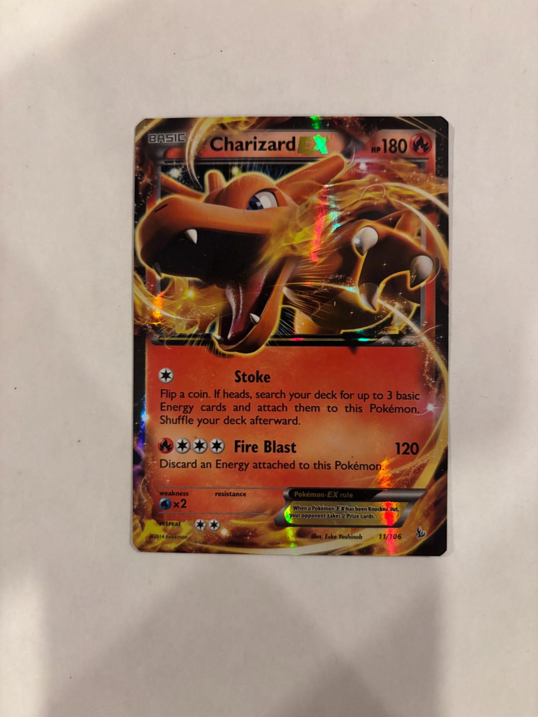 Pokémon Charizard EX 2014 in Great Condition 11/106 Ultra Rare ...