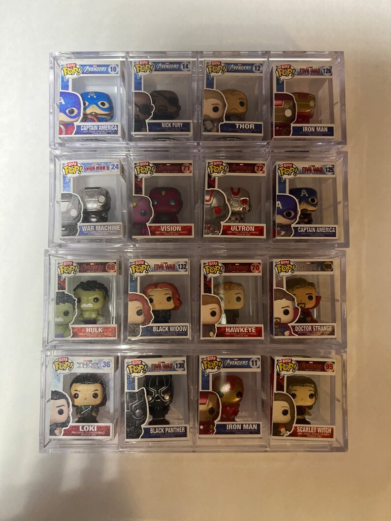 Funko Bitty Pops Avengers Infinity Saga Complete Set of 16 - Etsy