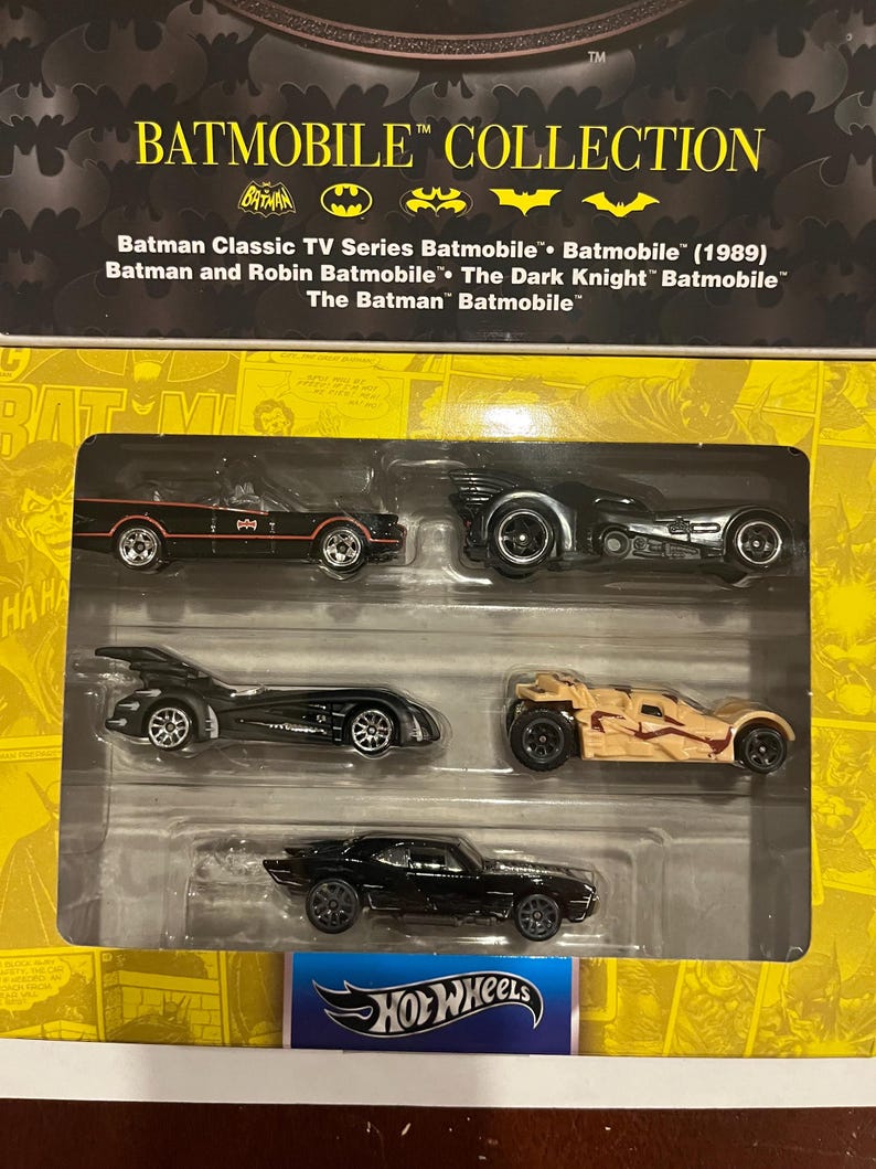 Hot Wheels Batmobile Collection 85 Years Comes With 5 Cars New in Box ...
