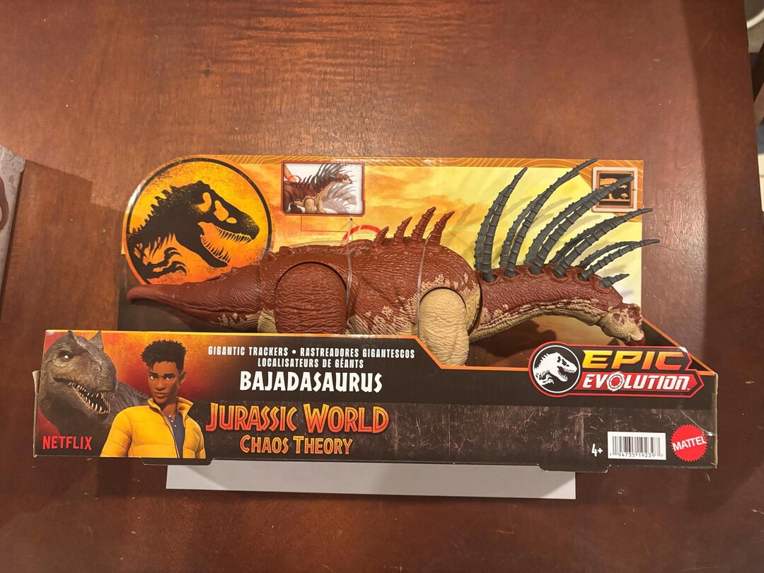 Jurassic World Chaos Theory Bajadasaurus New in Box Moves Tails and ...