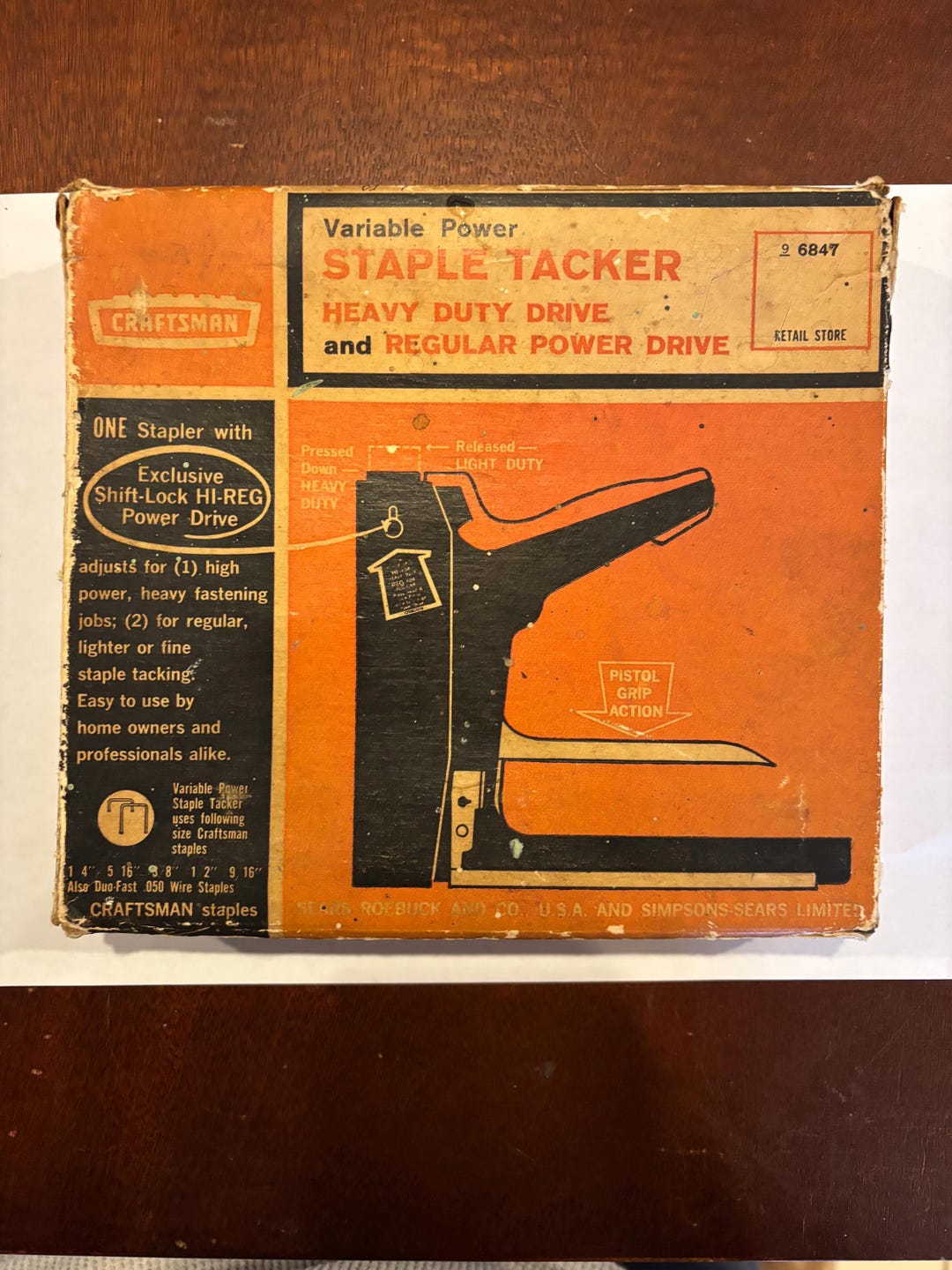 Craftsman Staple Tacker and Regular Power Drive Vintage in Good ...
