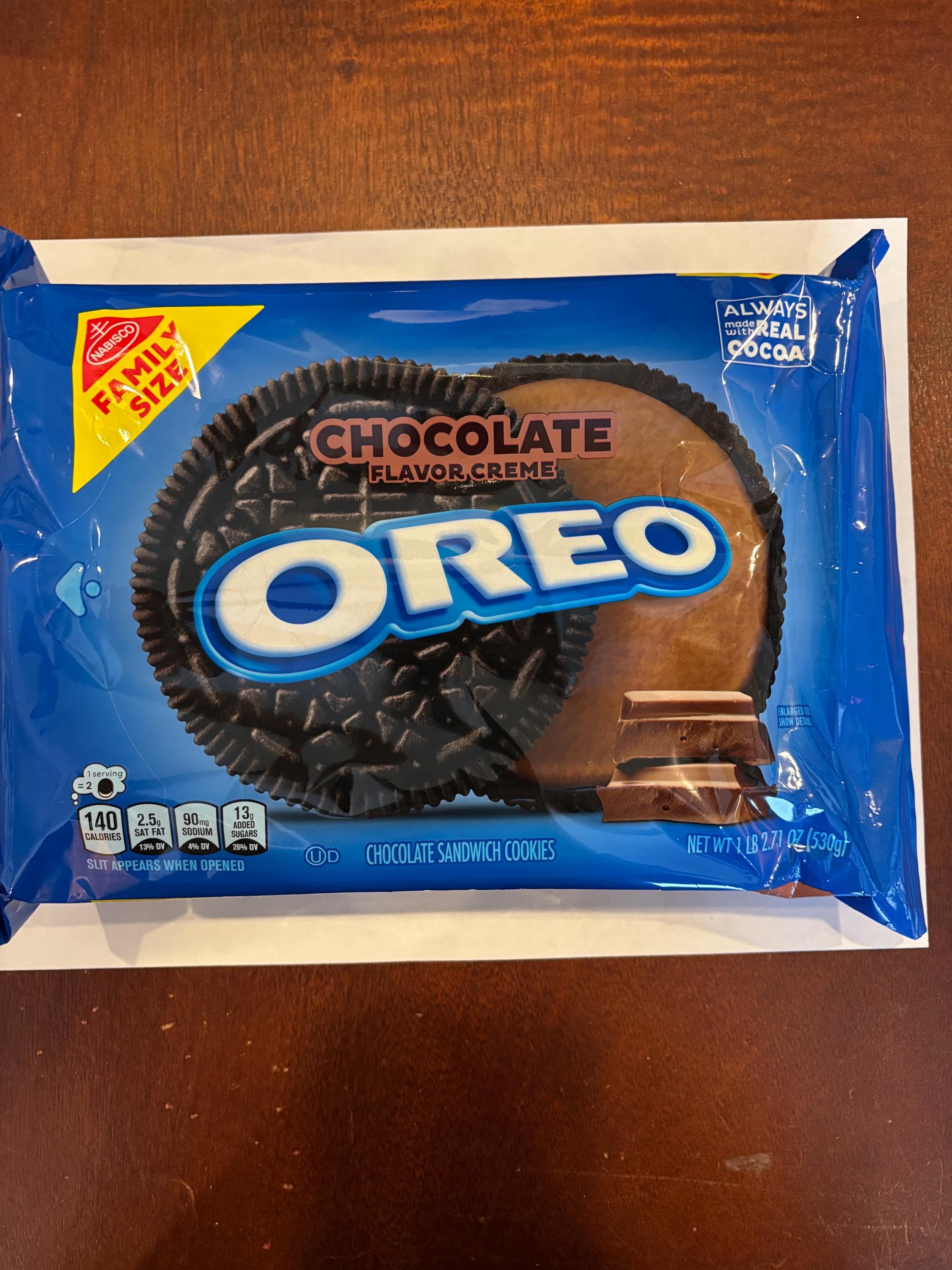 OREO Chocolate Flavor Cream Limited Edition New Sealed Family Size - Etsy