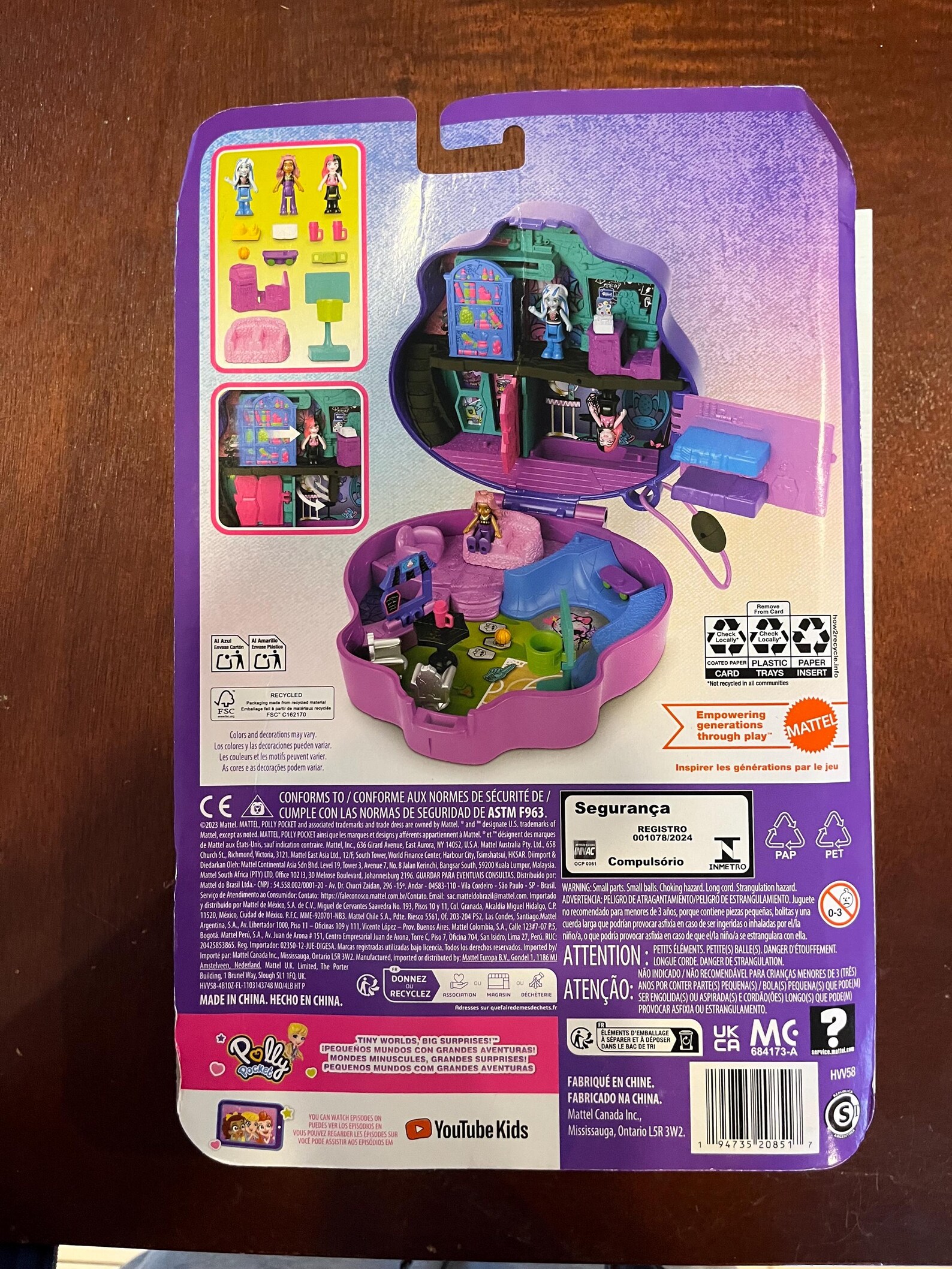 Polly Pocket Monster High Still Sealed in Box! Comes With 13 ...