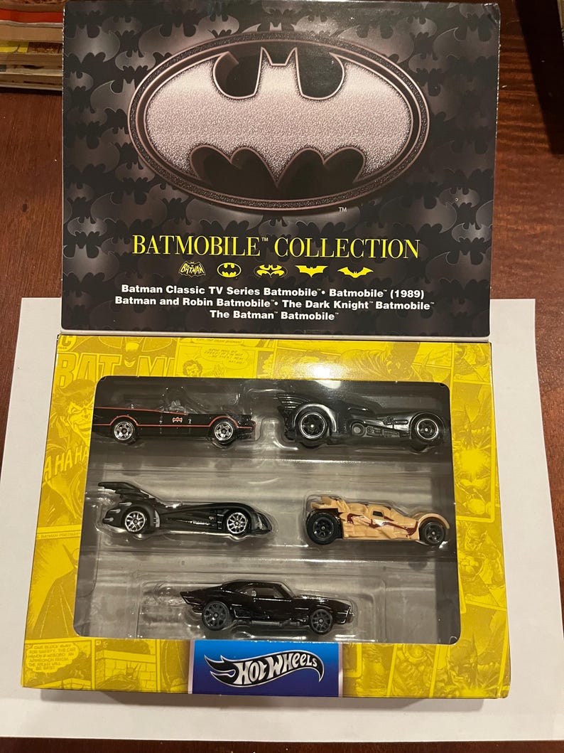 Hot Wheels Batmobile Collection 85 Years Comes With 5 Cars New in Box ...