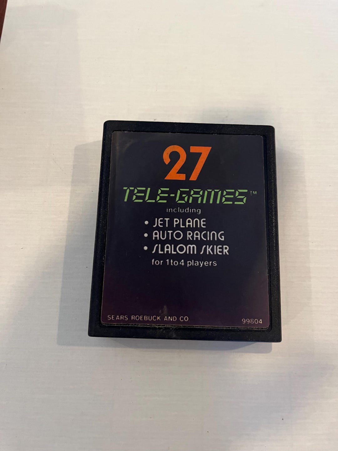 Atari 1970’s 27 Tele Games Including Jet Plane Auto Racing Slalon Skier ...