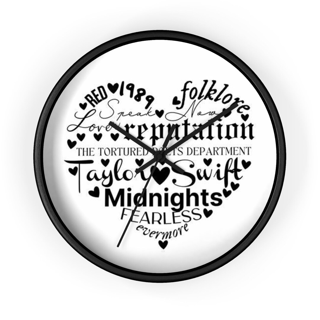 Taylor Swift Wall Clock - Etsy