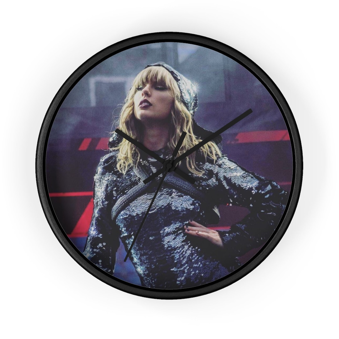 Taylor Swift Reputation Wall Clock - Etsy