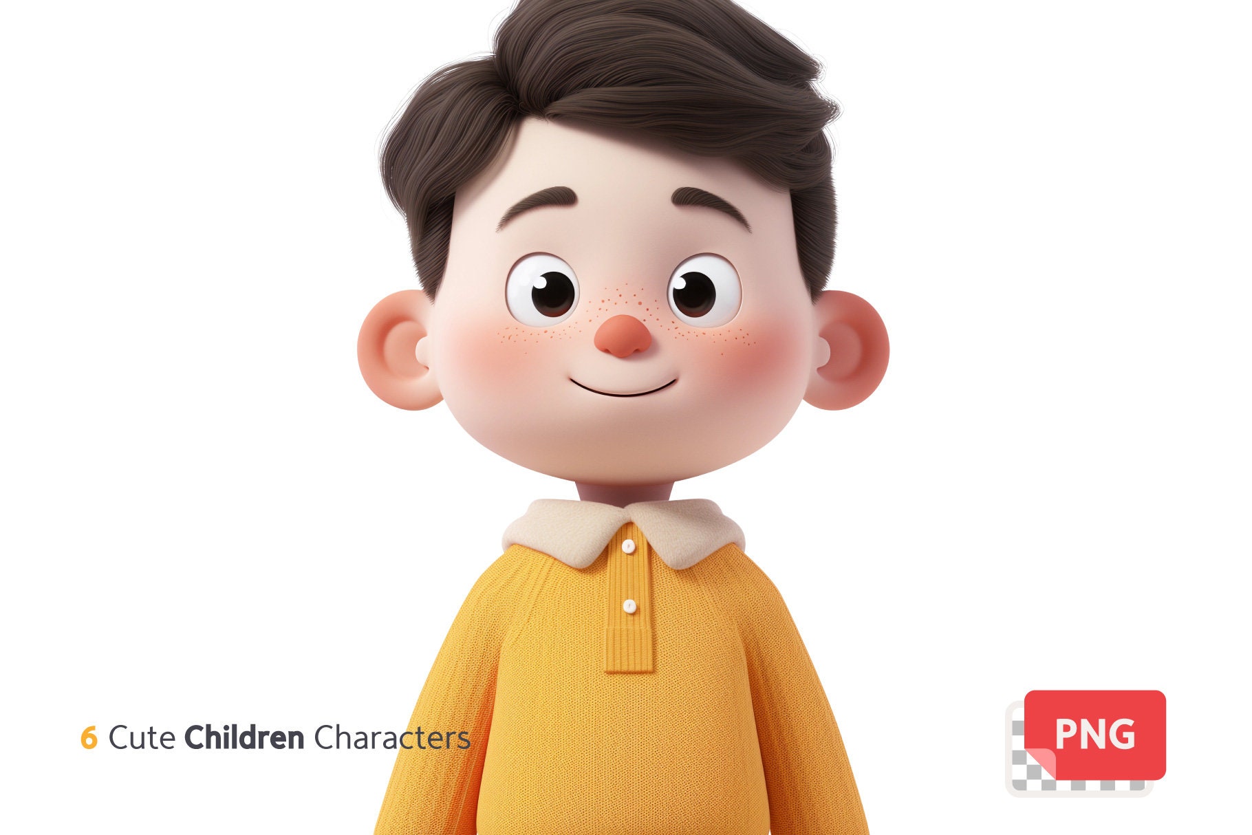 Cute Cartoon Realistic Children V.12 - Etsy